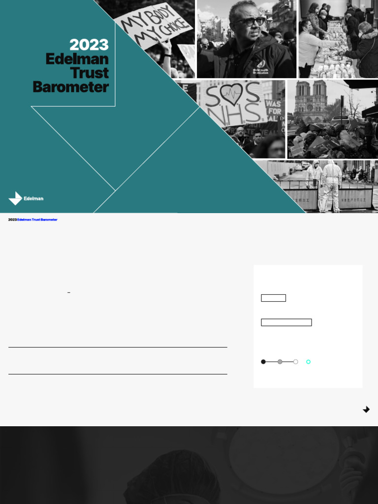 2023 Edelman Trust Barometer Trust and Health1 | PDF | Poverty ...