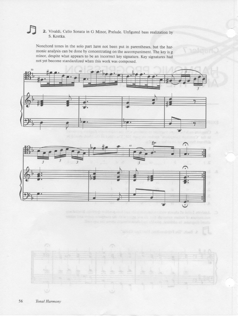 Tonal Harmonyworkbookpg 56 | PDF