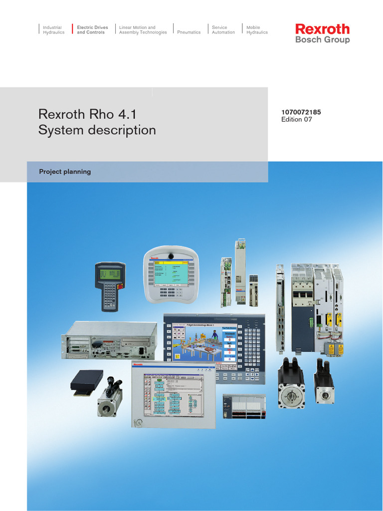 Rexroth Rho 4.1 System Description | PDF | Electrostatic Discharge | Parameter (Computer ...