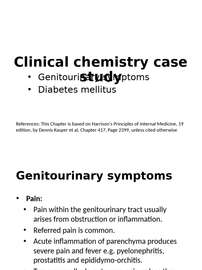 Genitourinary Symptoms & Diabetes Overview | PDF | Prediabetes | Diabetes