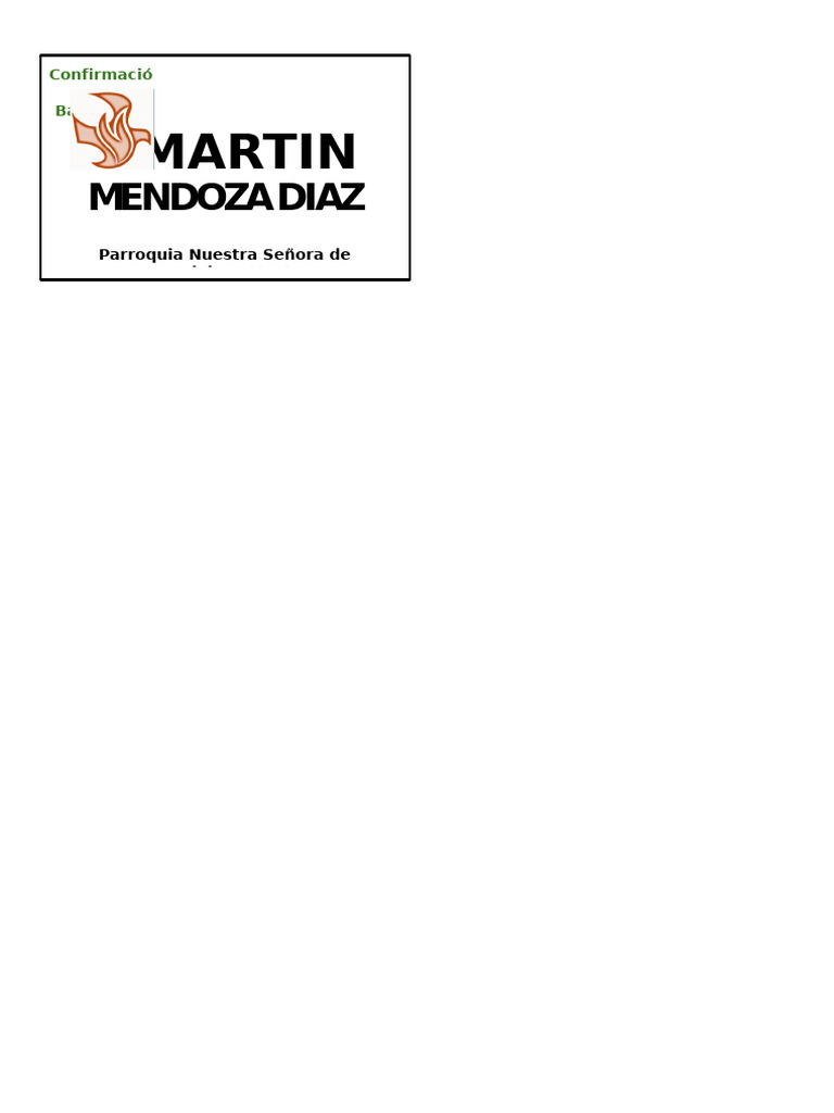 Solapin Confirmación | PDF