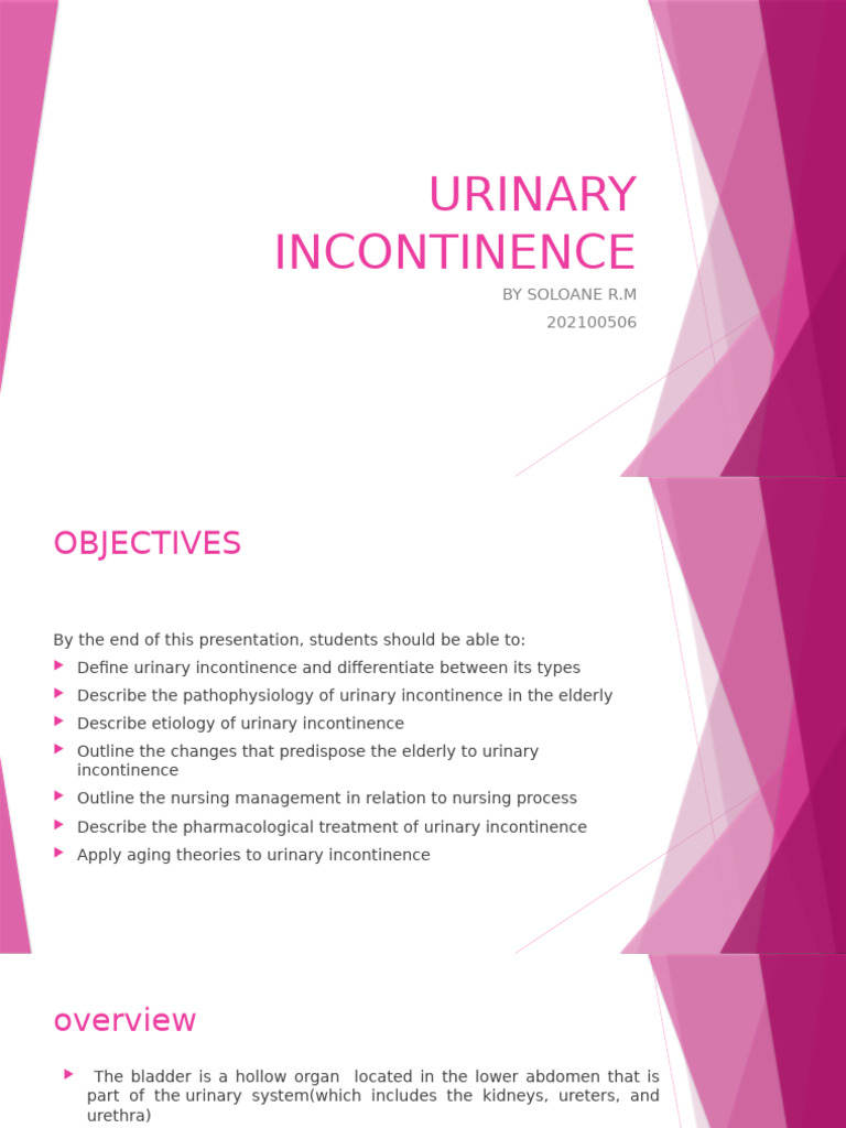 Understanding Urinary Incontinence in Elderly | PDF | Urinary ...