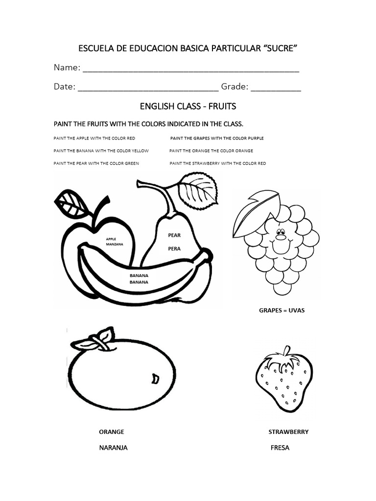 Semana 5-Fruits | PDF