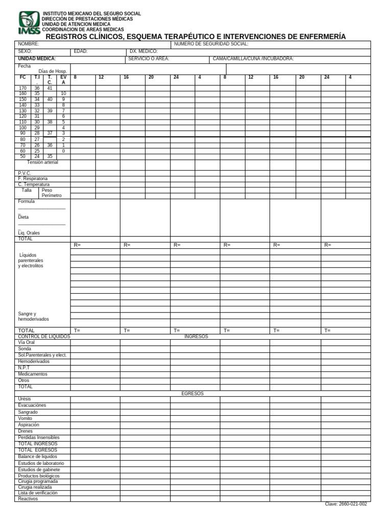 FORMATO REG. CLINICOS. ENF. 2018 | PDF | Causas de la muerte ...