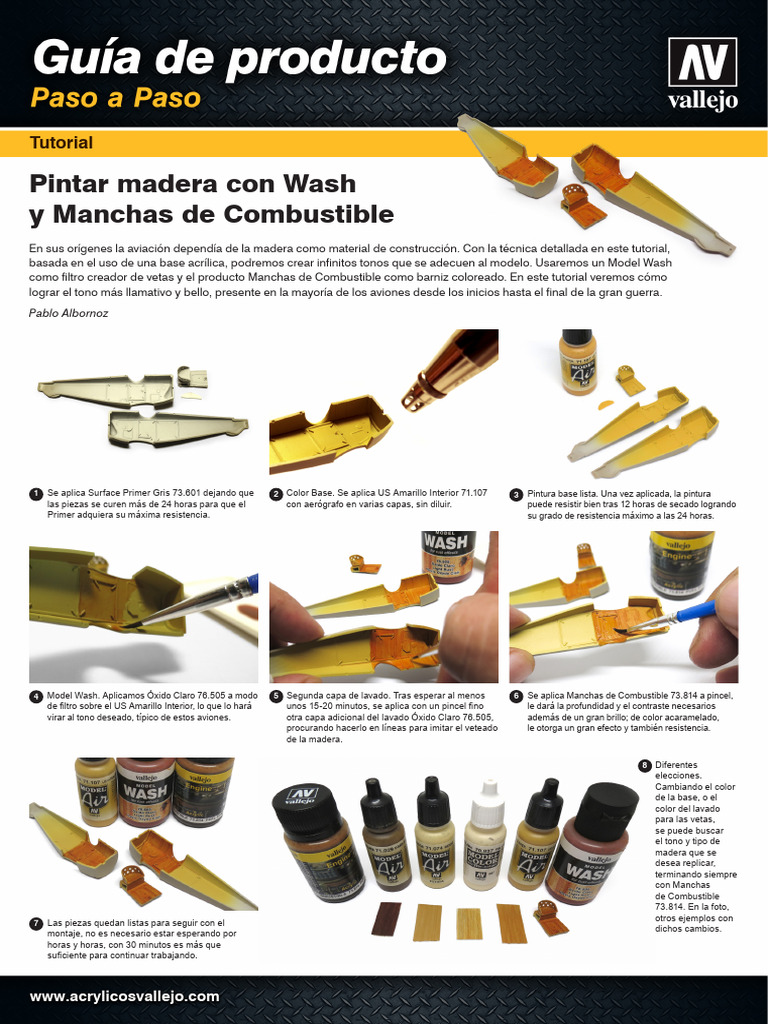 Pintura Wash en Madera para Modelismo | PDF | Pinturas