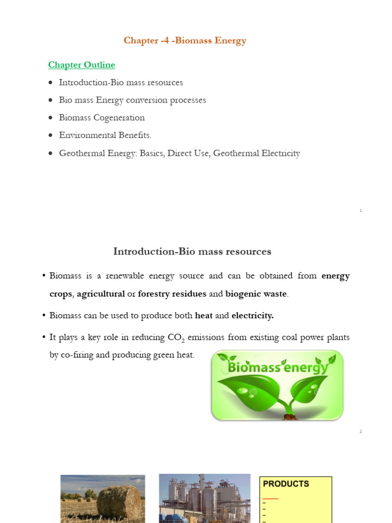 Chapter -4 -Biomass Energy | PDF | Biofuel | Fuels