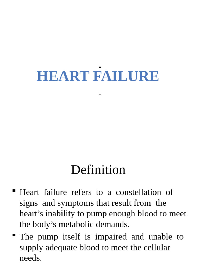 a5. Heart Failure | PDF | Heart | Heart Failure
