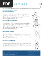 Neck Exercise | PDF