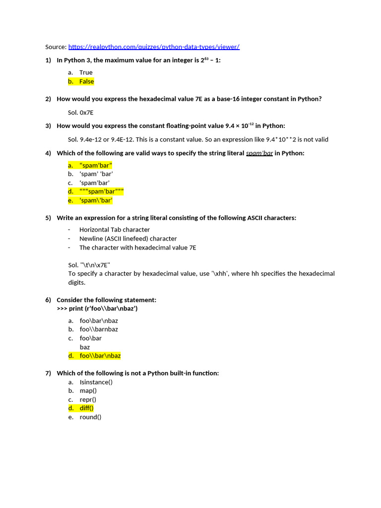 Quiz 1 - Ashwin | PDF