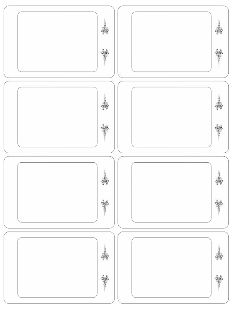 Tarot Cards Blank Template | PDF
