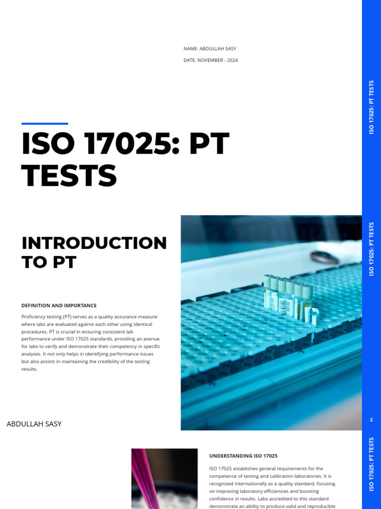 PT Proficiency Test According To ISO 17025 | PDF | Statistics ...