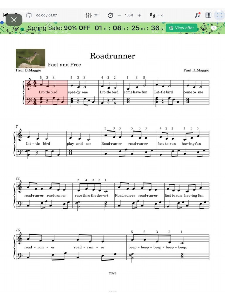 Bip bip. Diney medley y | PDF