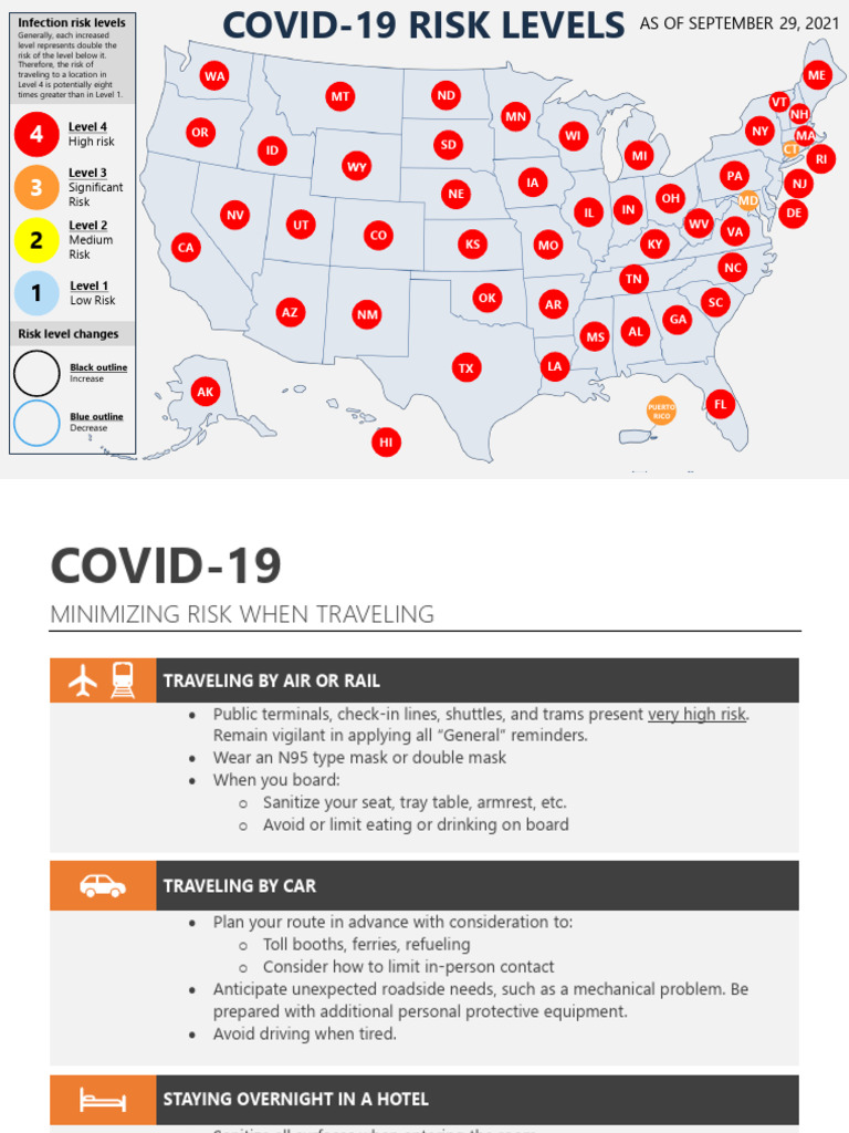COVIDRisk Levels Map | PDF | Restaurants | Pandemic