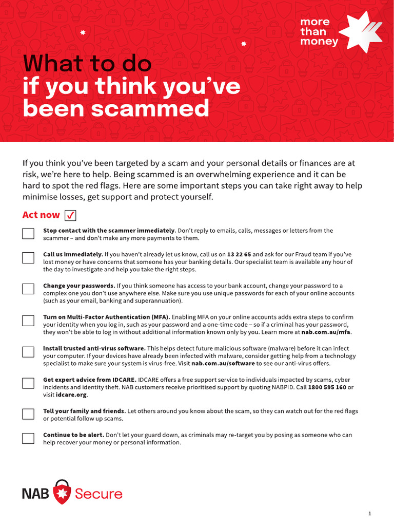 what-to-do-if-you-think-youve-been-scammed | PDF