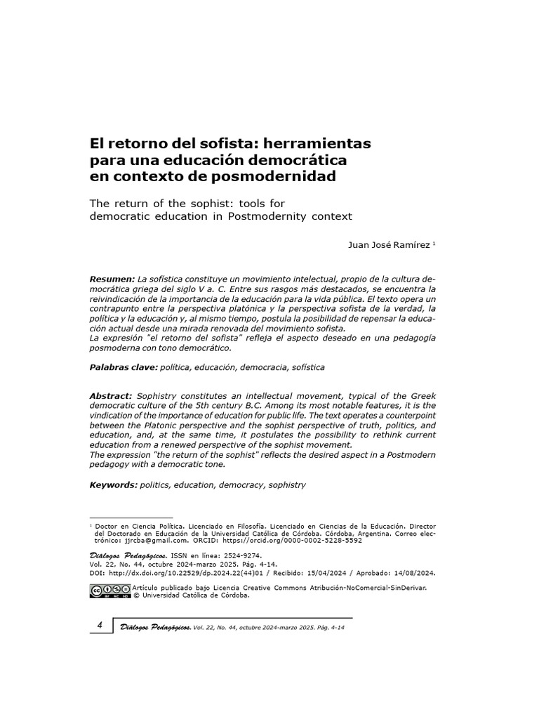 El Retorno Del Sofista | PDF | Platón | Verdad