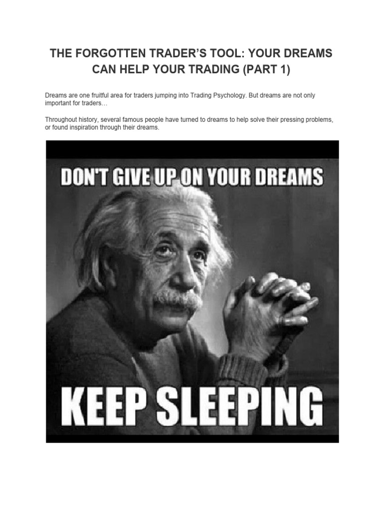 Lucid Dreaming and Trading | PDF | Dream | Lucid Dream