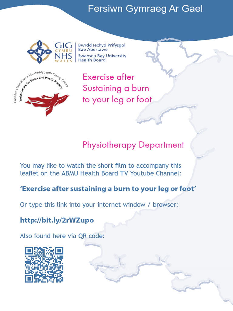 Leg Burn Recovery Exercises Guide | PDF | Burn | Physical Therapy