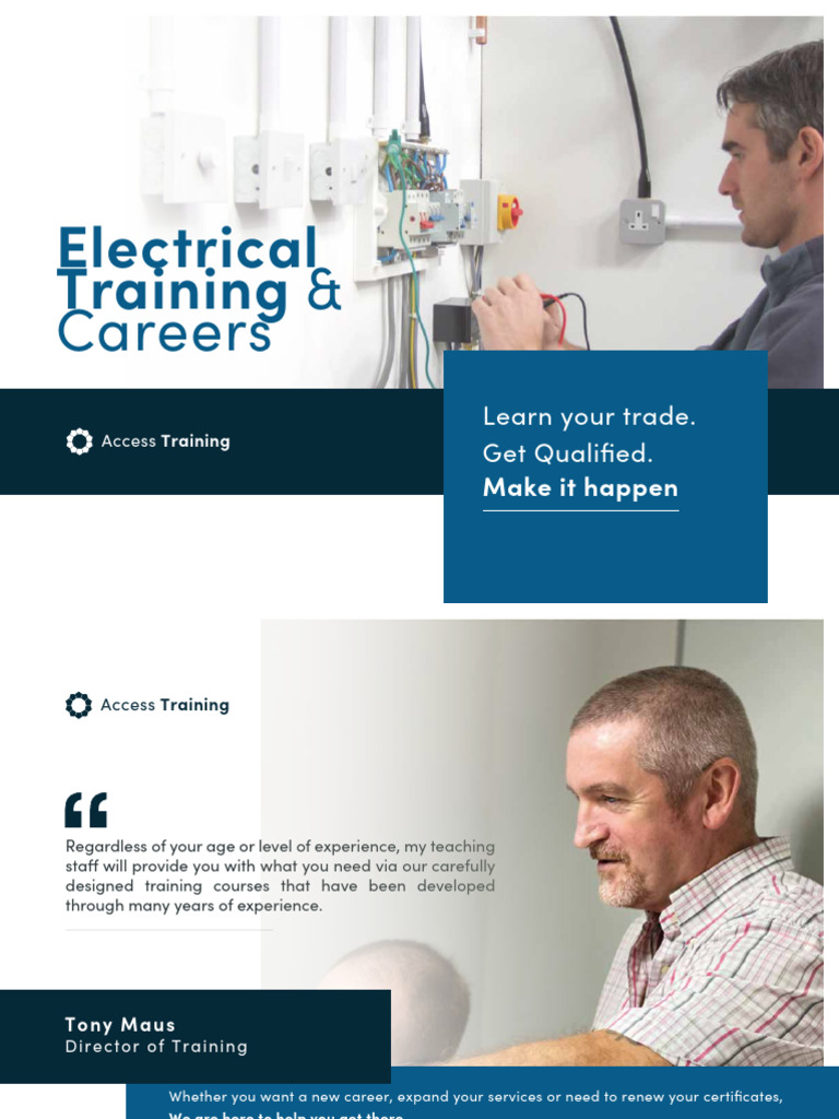 Electrician Training Courses Overview | PDF | Electrician | Electrical ...