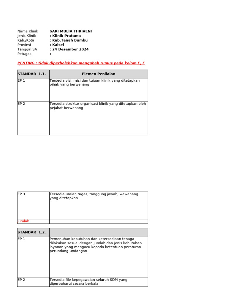 Template Klinik SARI MULIA THRIVENI 24 DESEMBER 2024-1 | PDF