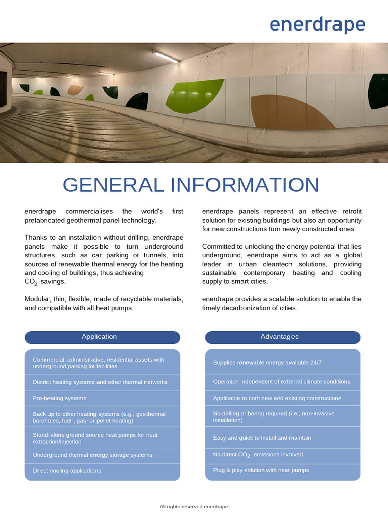 Enerdrape Datasheet EN 2023 | PDF | Heat Pump | Physical Quantities