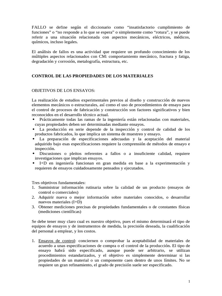 Analisis Fallos Introducci N | PDF | Medición | Experimentar