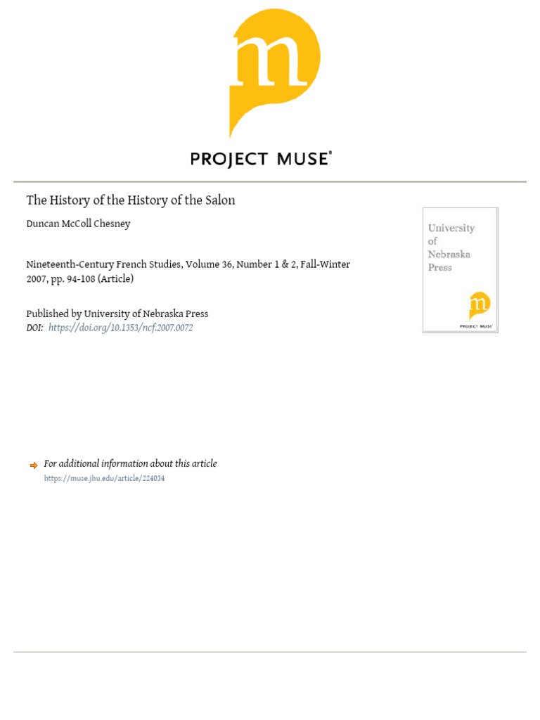 The History of The History of The Salon | PDF | Honoré De Balzac