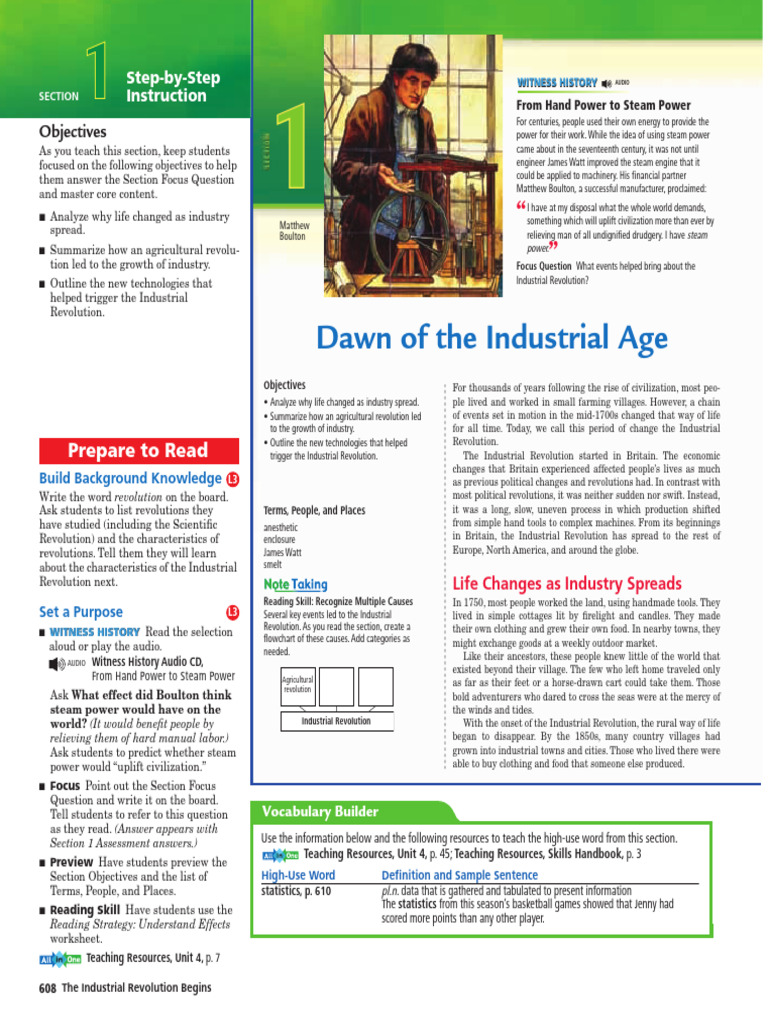 Dawn of The Industrial Age | PDF | James Watt | Industrial Revolution