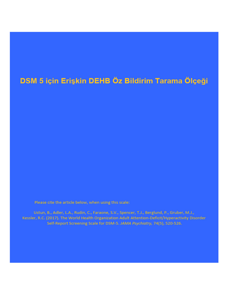 ASRS-5 Turkish Final | PDF