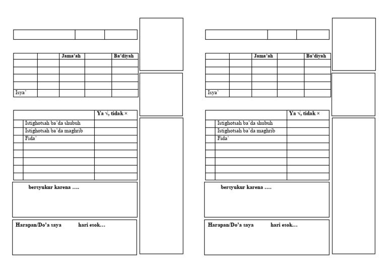 Ibadah Tracker | PDF