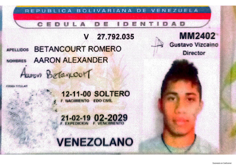 Cédula Aarón | PDF