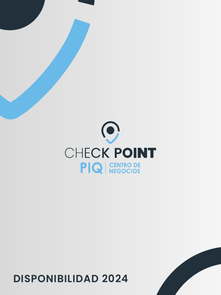 Disponibilidad - PCheck Point - PIQ - 2024 | PDF