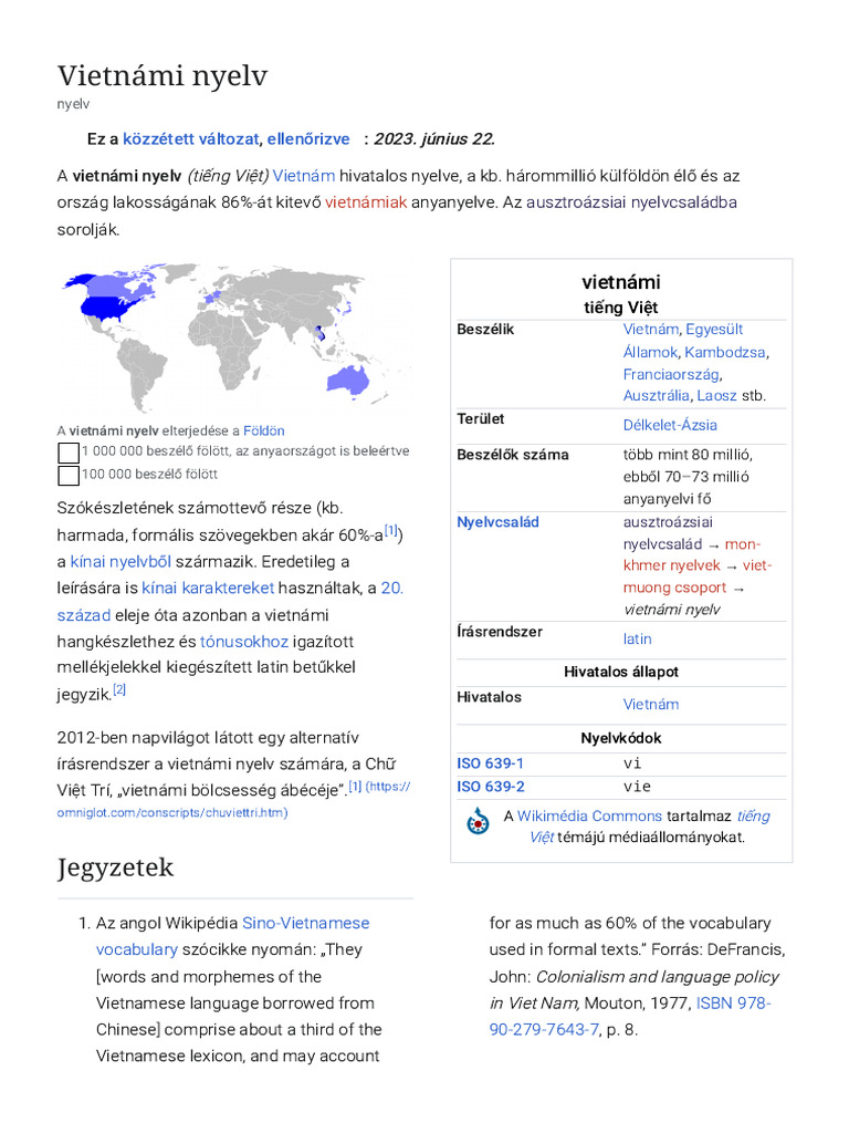 Vietnámi Nyelv | PDF