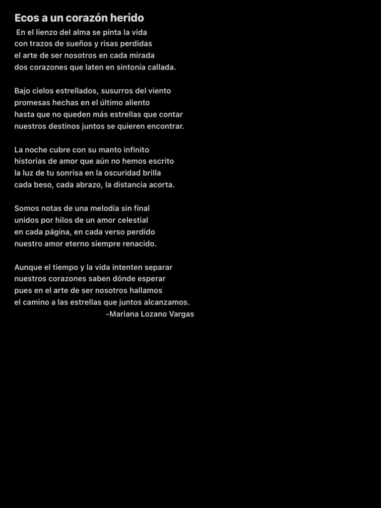 Ecos A Un Corazón Herido | PDF