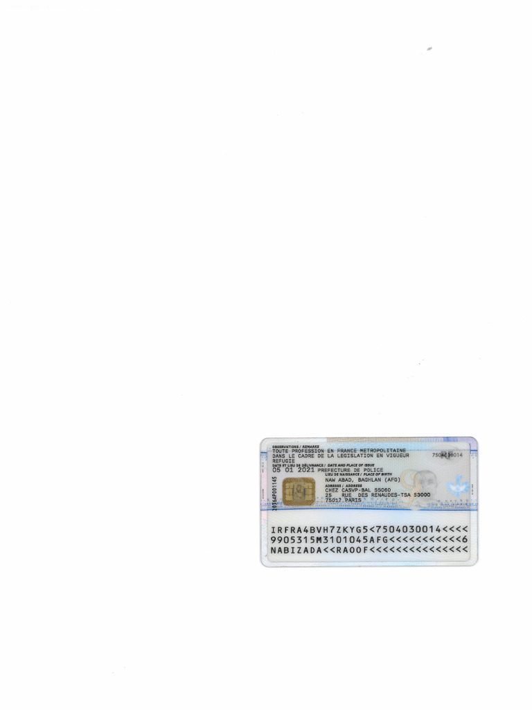 Carte de Sã©jour | PDF