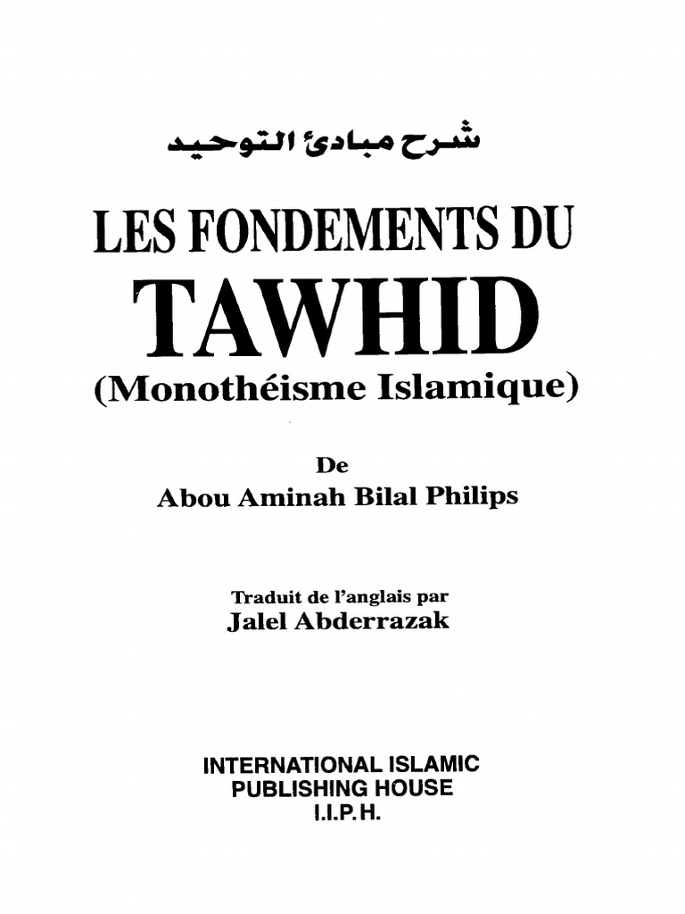 Bilal PHILIPS Les Fondements Du Tawhid | PDF