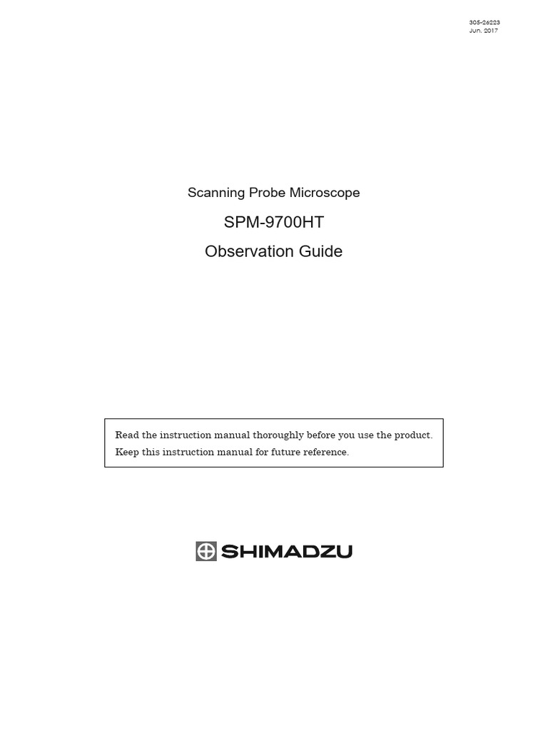 Observation Guide SPM | PDF | Microscope | Mirror