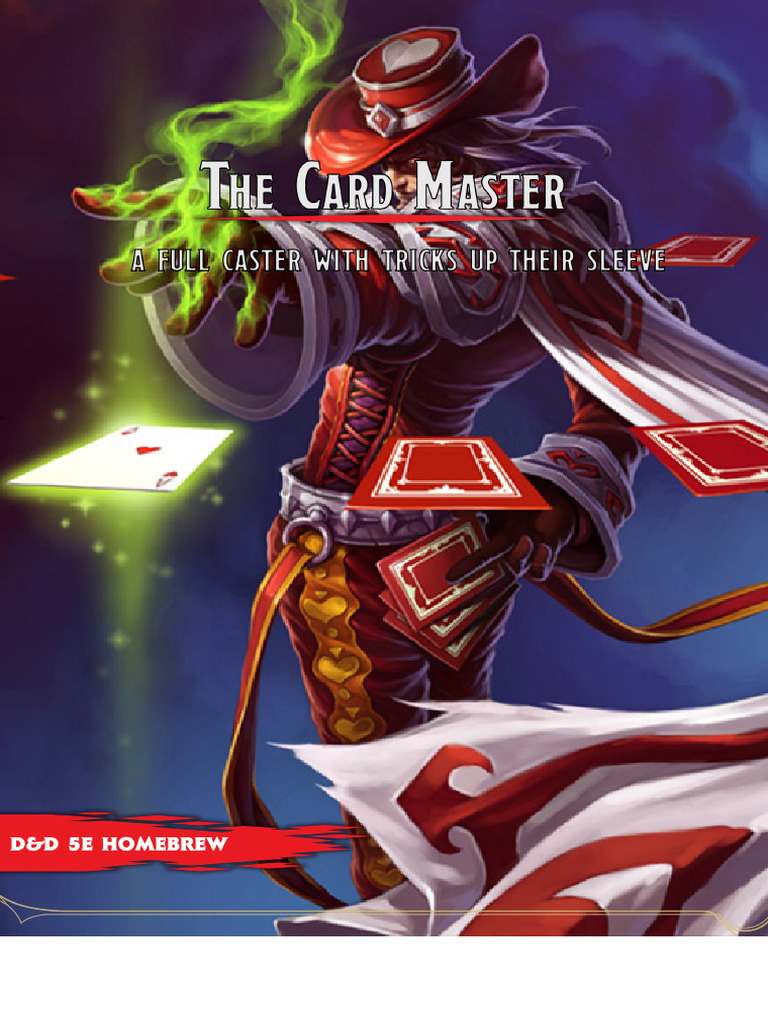 The Cardmaster - The Homebrewery | PDF | Playing Cards | Dungeons & Dragons