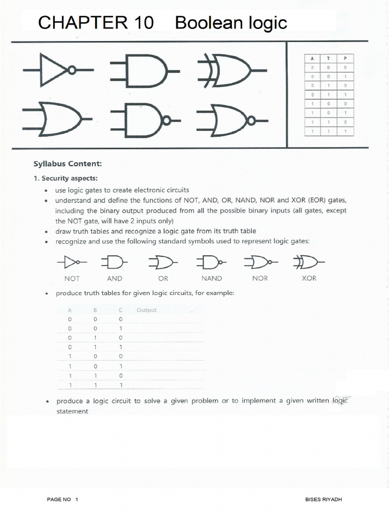 Boolean Logic | PDF