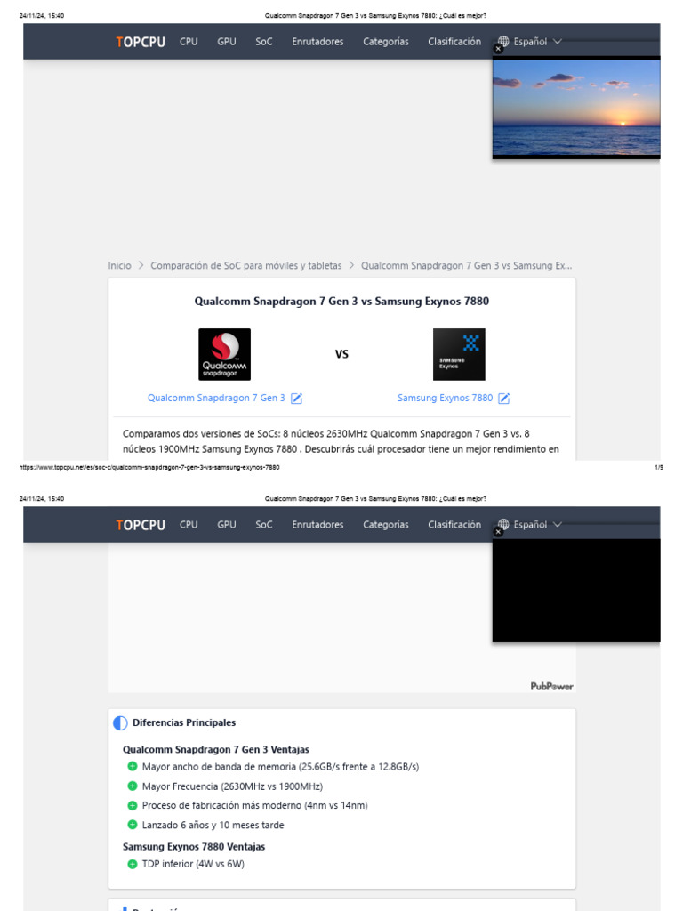 Qualcomm Snapdragon 7 Gen 3 Vs Samsung Exynos 7880 - ¿Cuál Es Mejor | PDF | Ingeniería ...