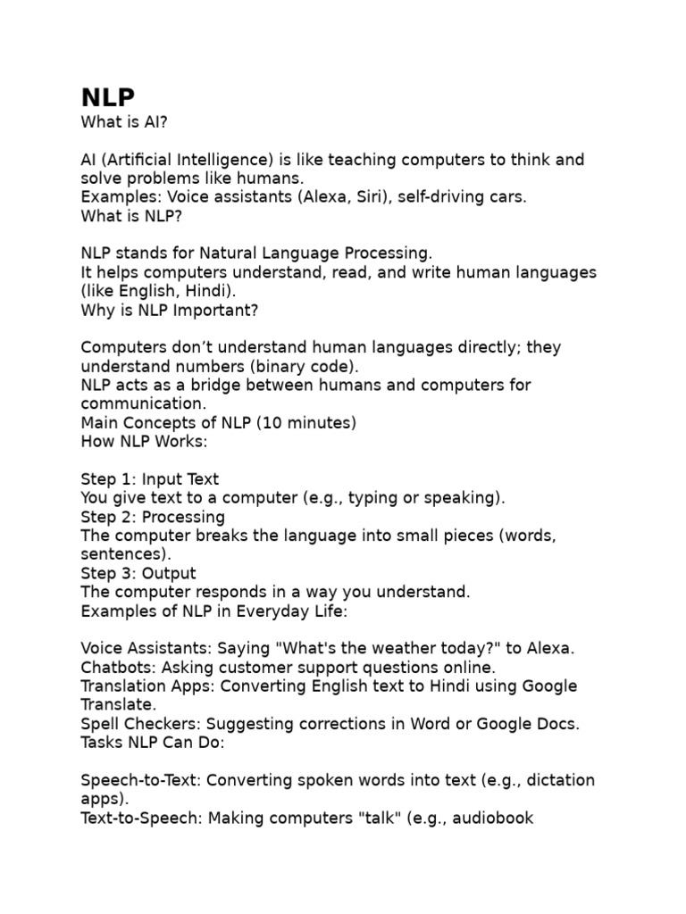 NLP | PDF