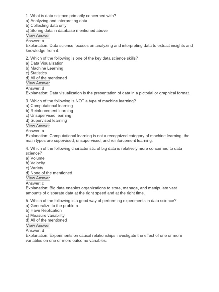 Data Science Basics: Key Concepts & Skills | PDF