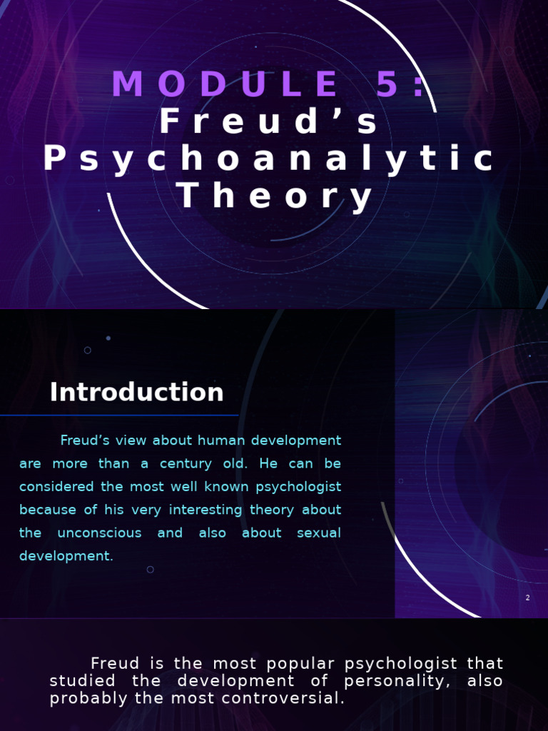 Module 5 FREUDS PSYCHOANALITIC THEORY | PDF | Id | Psychoanalysis