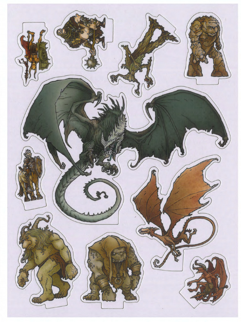 Dragonbane Bestiary Standees | PDF
