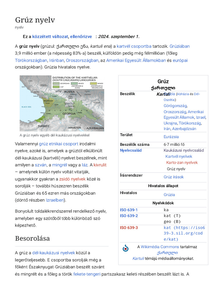 Grúz Nyelv | PDF