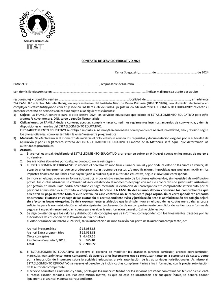 Contrato 2024 DIEGEP 3486 | PDF