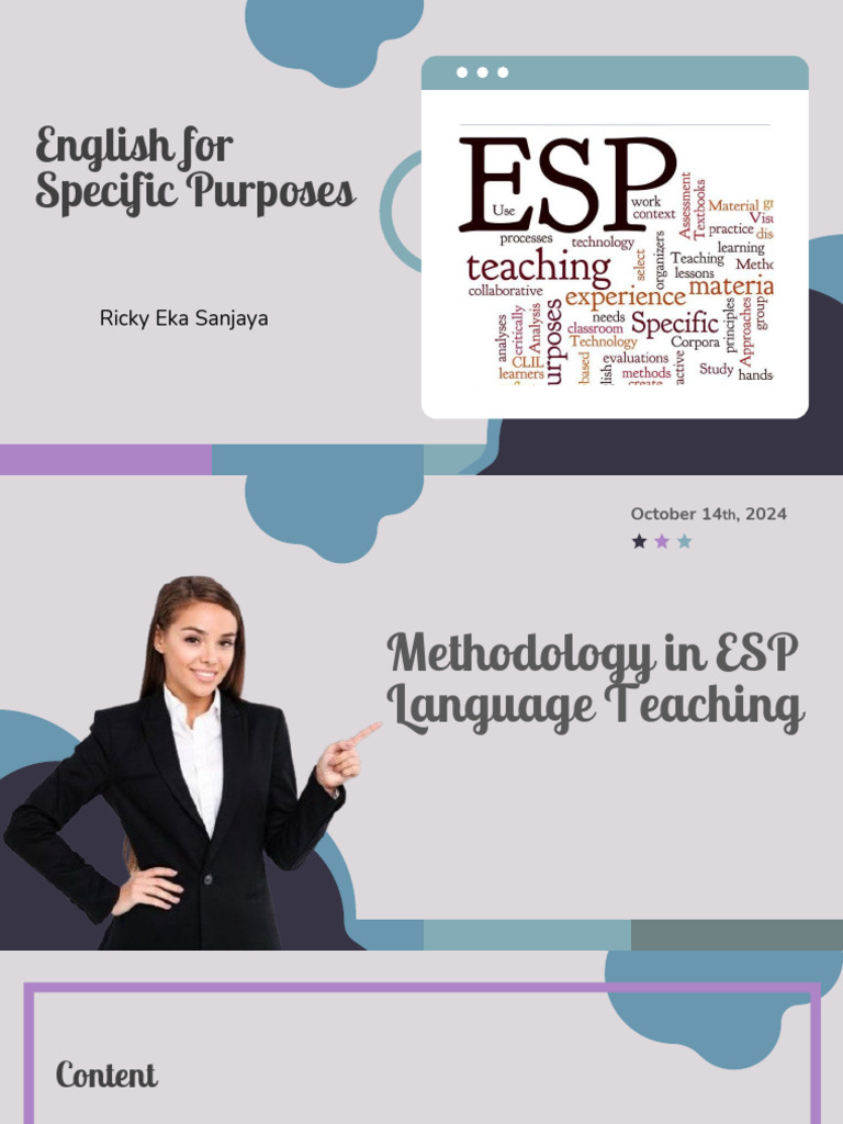 Methodology in ESP Language Teaching | PDF | Learning | Behavior Modification