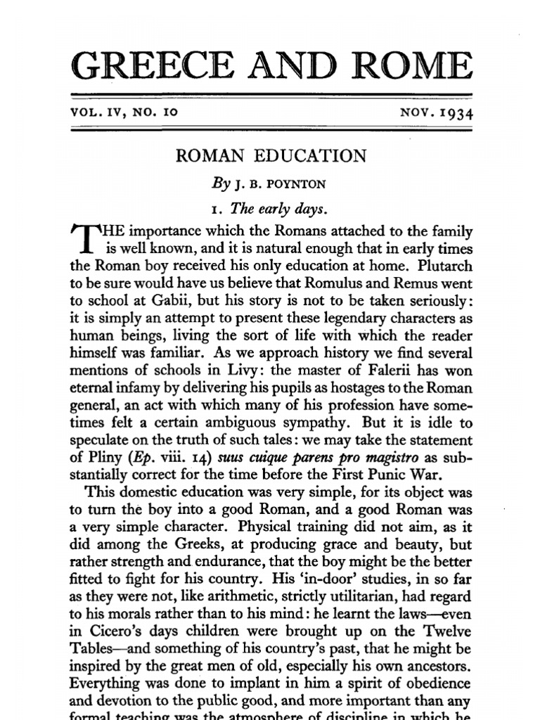 Greece and Rome 1934 | PDF | Rhetoric | Ancient Rome