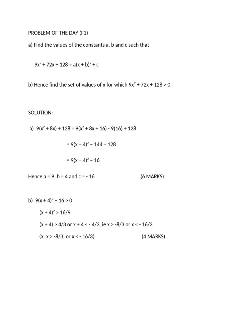 Maths One-Eighth To FINAL POTD | PDF