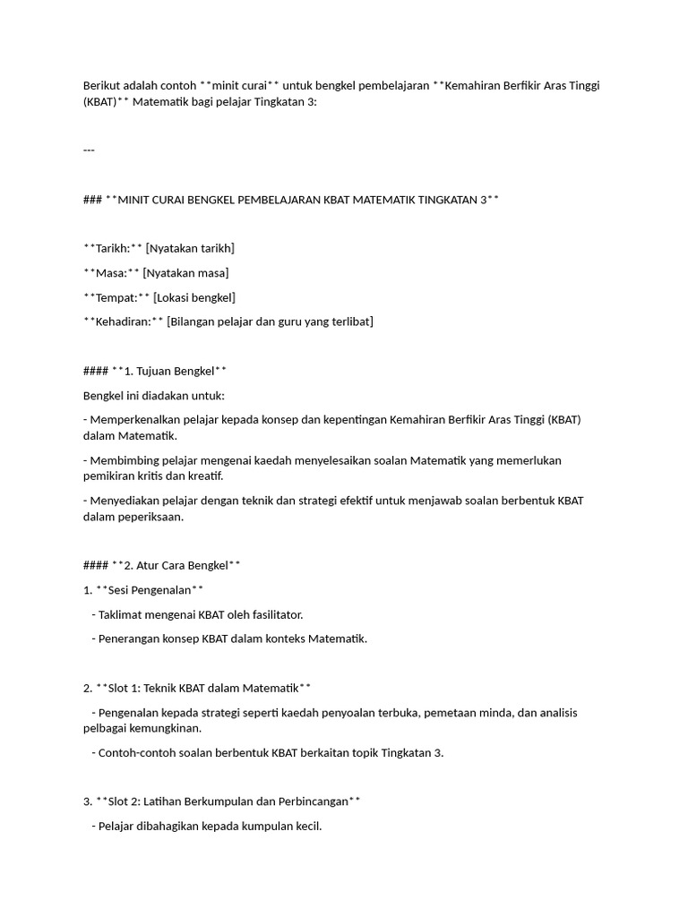 Berikut Adalah Contoh | PDF