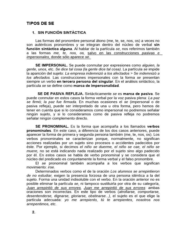 Tipos de SE | PDF | Verbo | Asunto (gramática)
